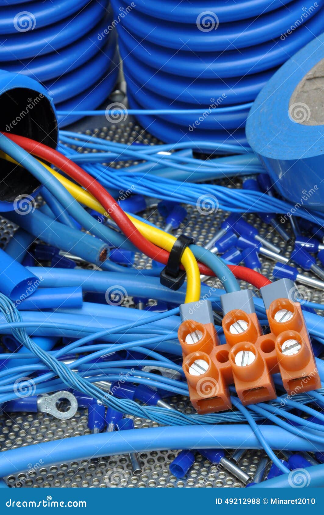 Cables and Electrical Component Stock Photo - Image of business ...