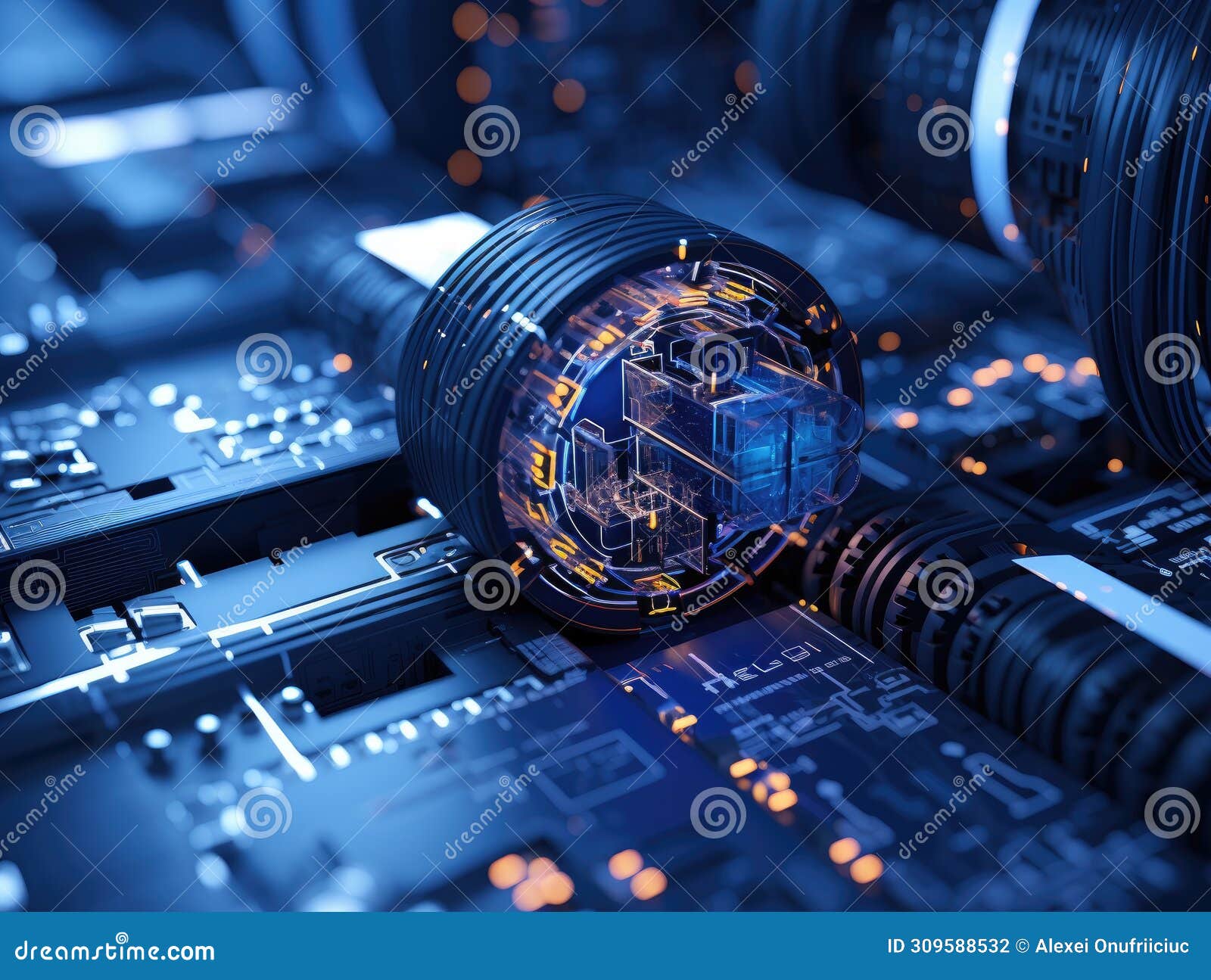 Cables Ethernet Conectados a Un Mundo Exterior Foto de archivo - Imagen ...