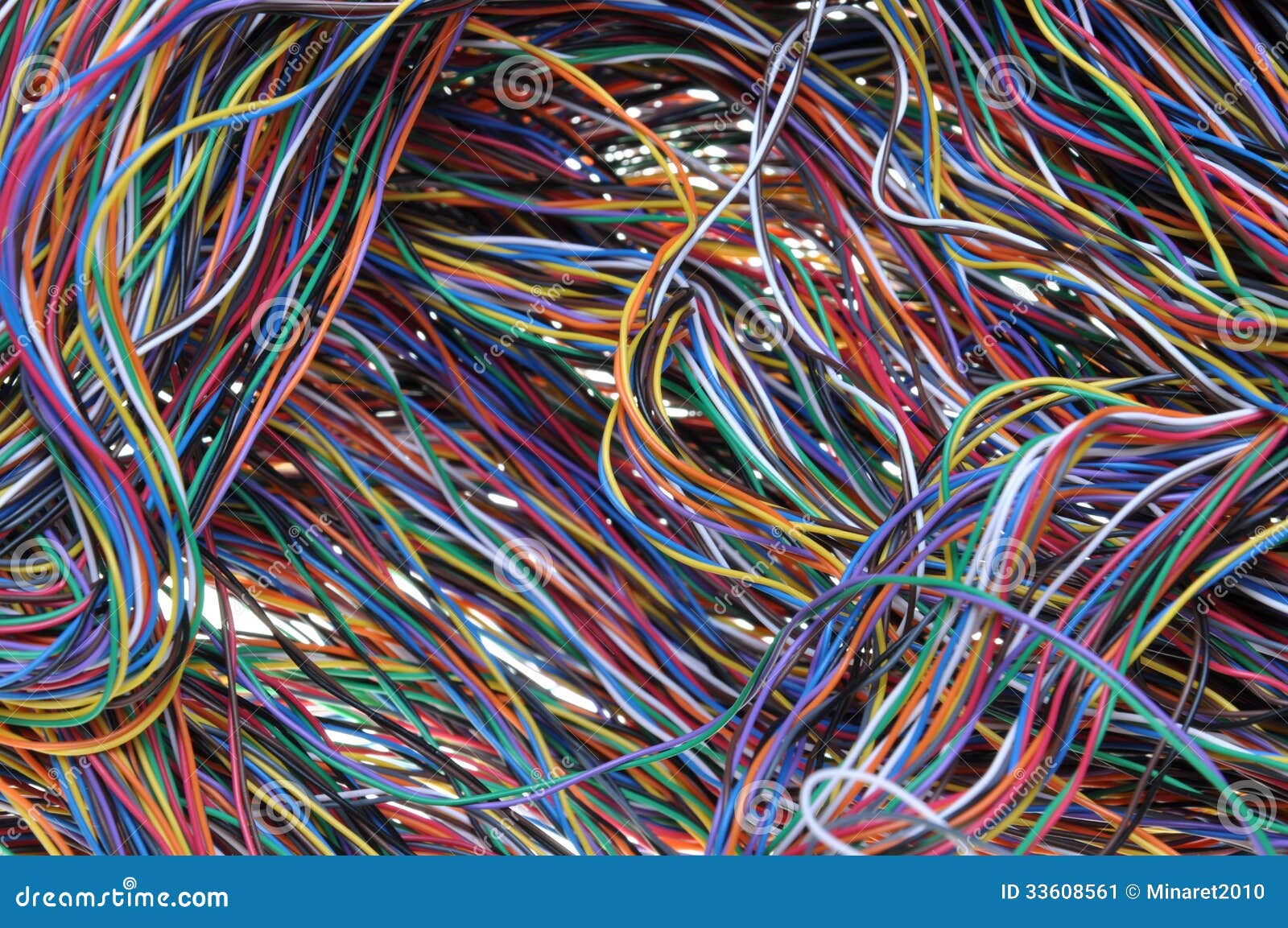 Cables Global Telecommunication Network Stock Image - Image of idea ...
