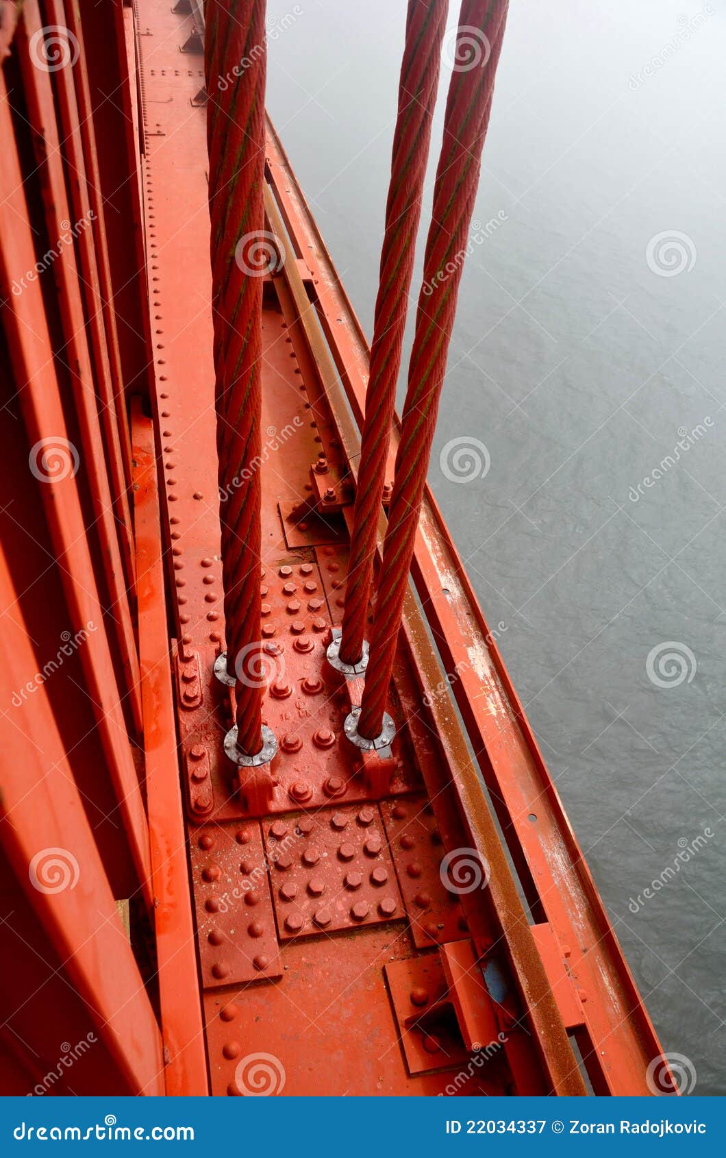 Cables of Golden Gate stock image. Image of structural - 22034337