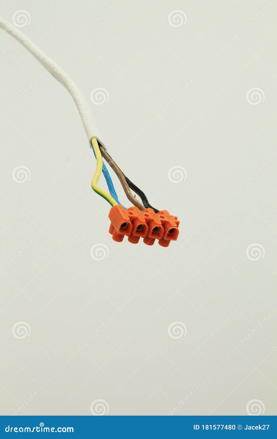 Cables Hanging from the Ceiling Stock Photo - Image of studio, cross ...