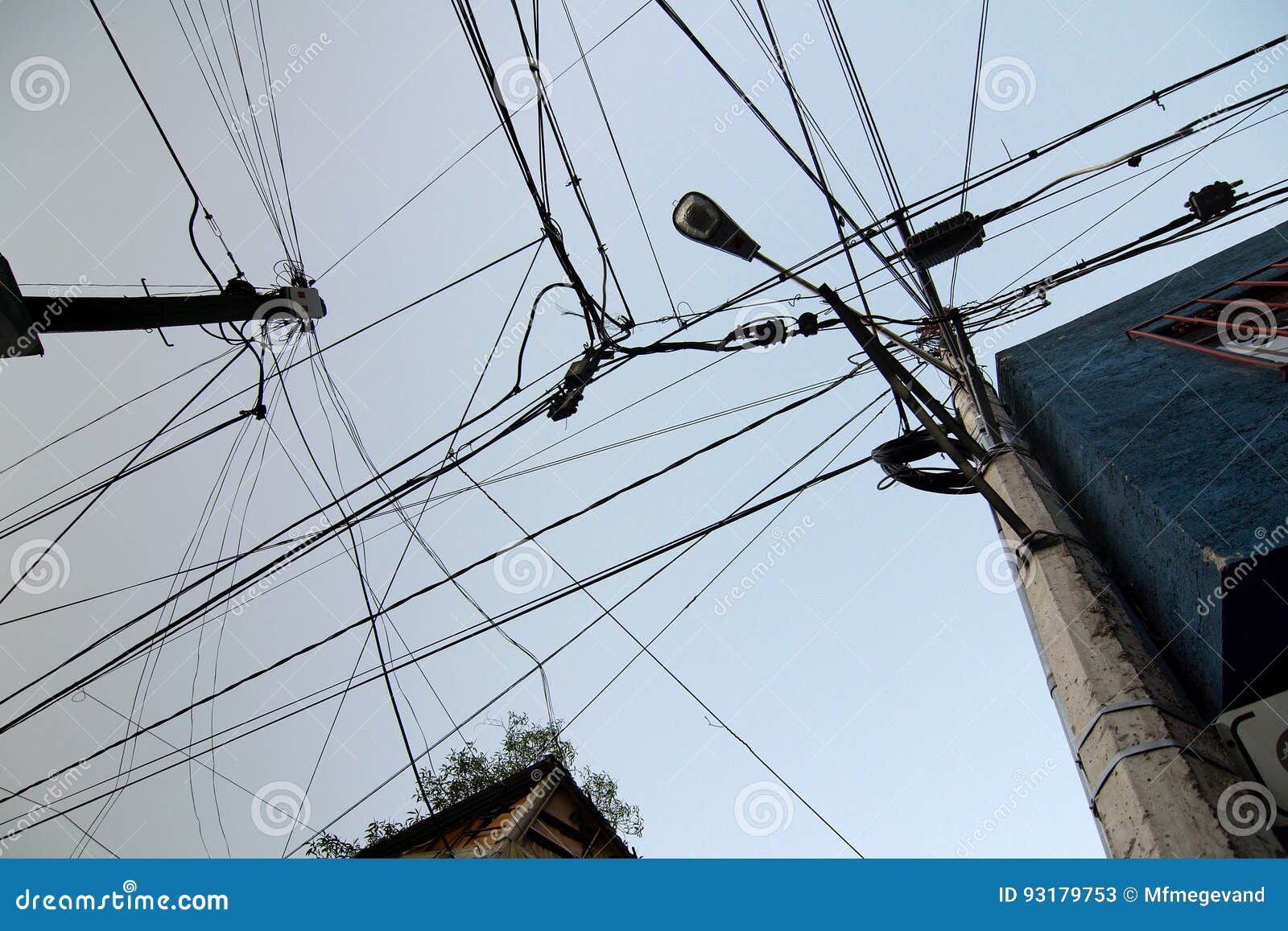 Cables mess stock image. Image of electrical, tangled - 93179753