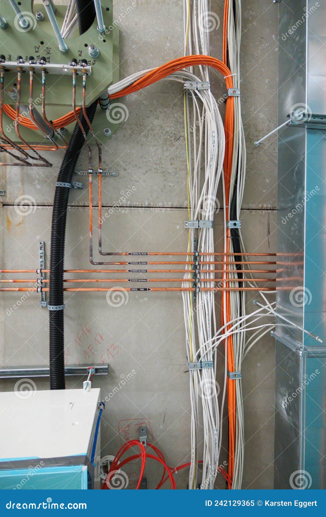 Cables and Pipes Run Along the Ceiling of the New Operating Theater ...