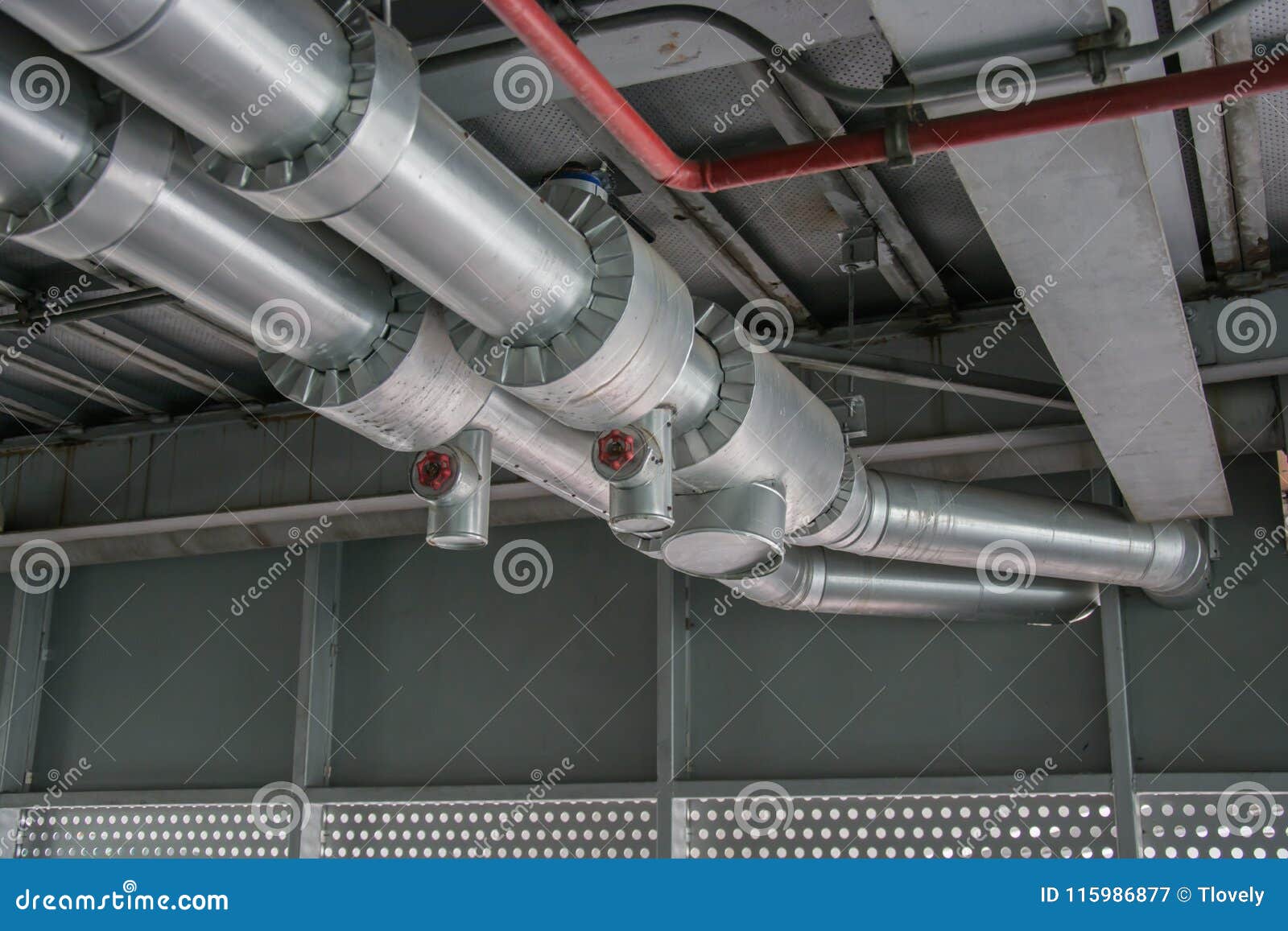 Cables and piping stock image. Image of industrial, manufacturing ...