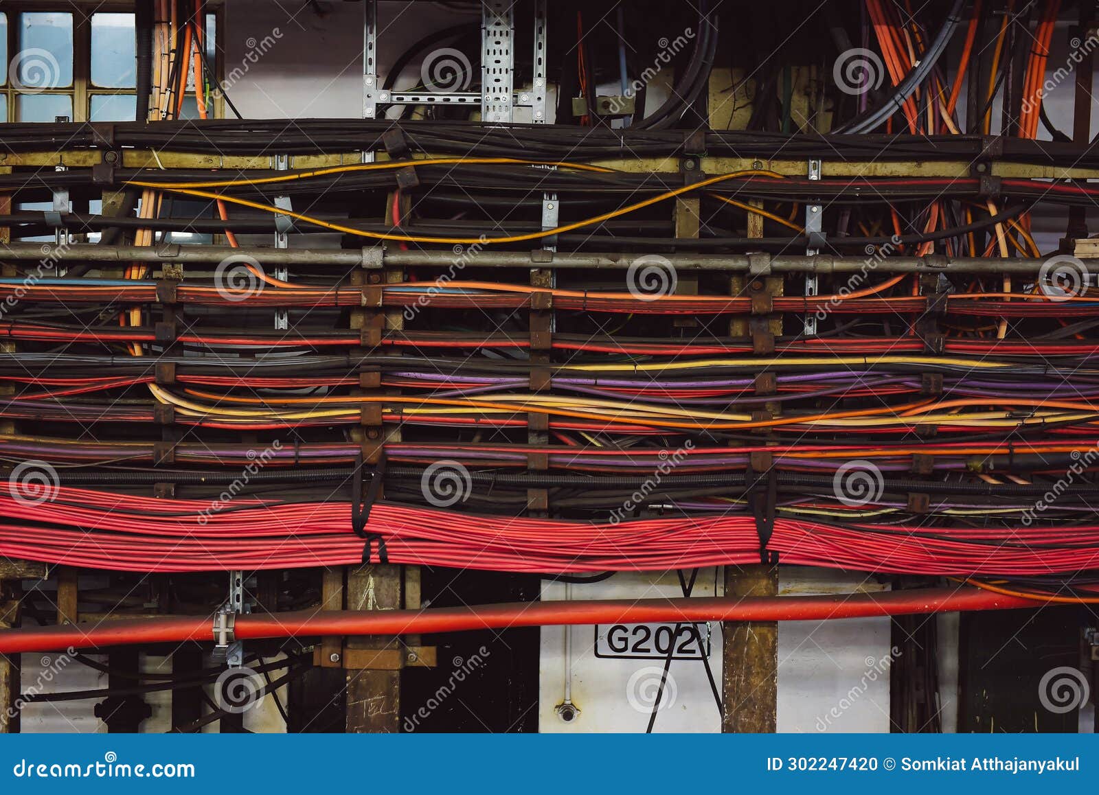 Cables at a Subway Station. Stock Photo - Image of equipment, cable ...