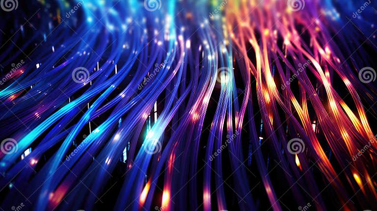 Cables Technology Data Pattern Stock Illustration - Illustration of ...