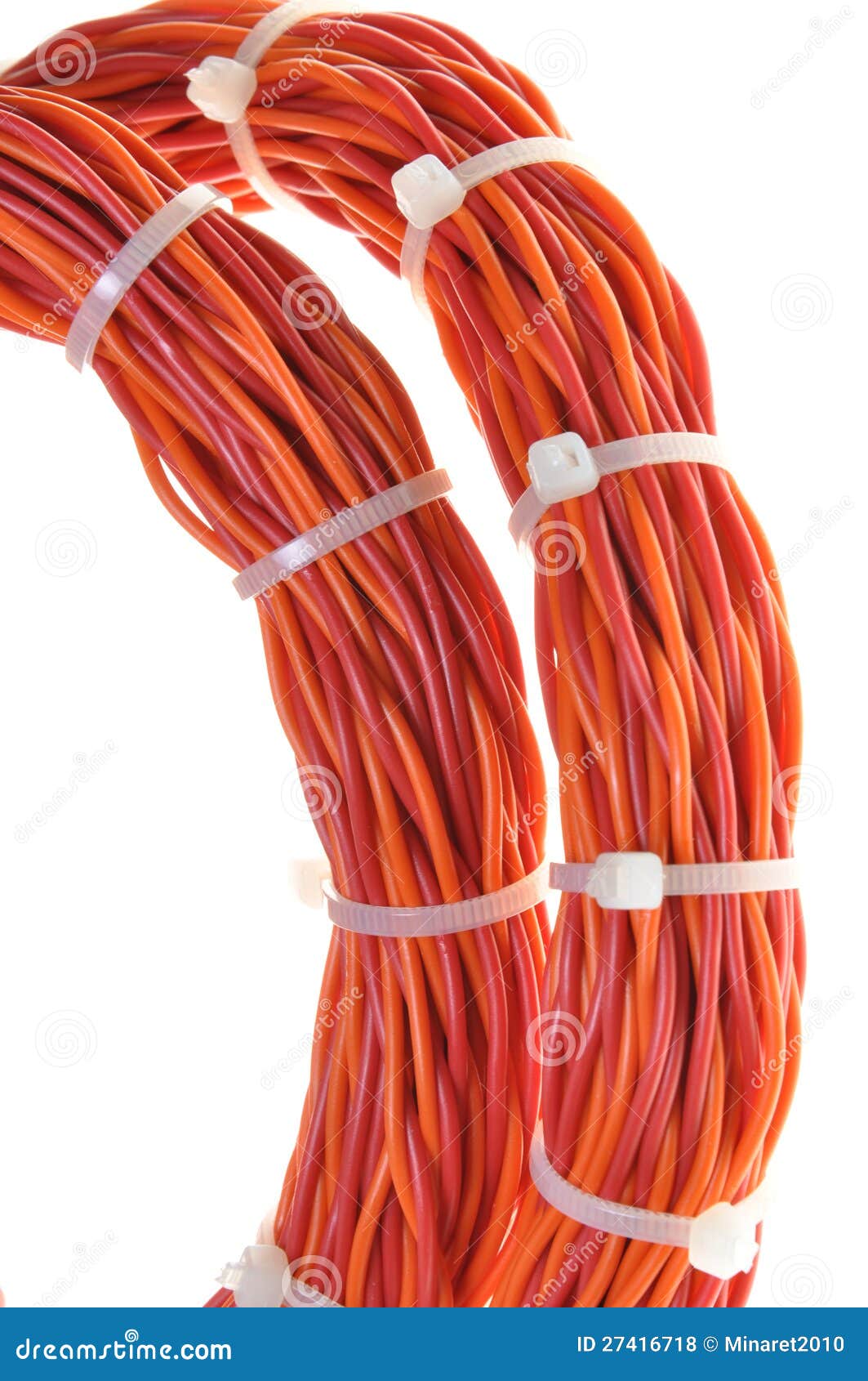 Cables tied in bundles stock photo. Image of multiple - 27416718