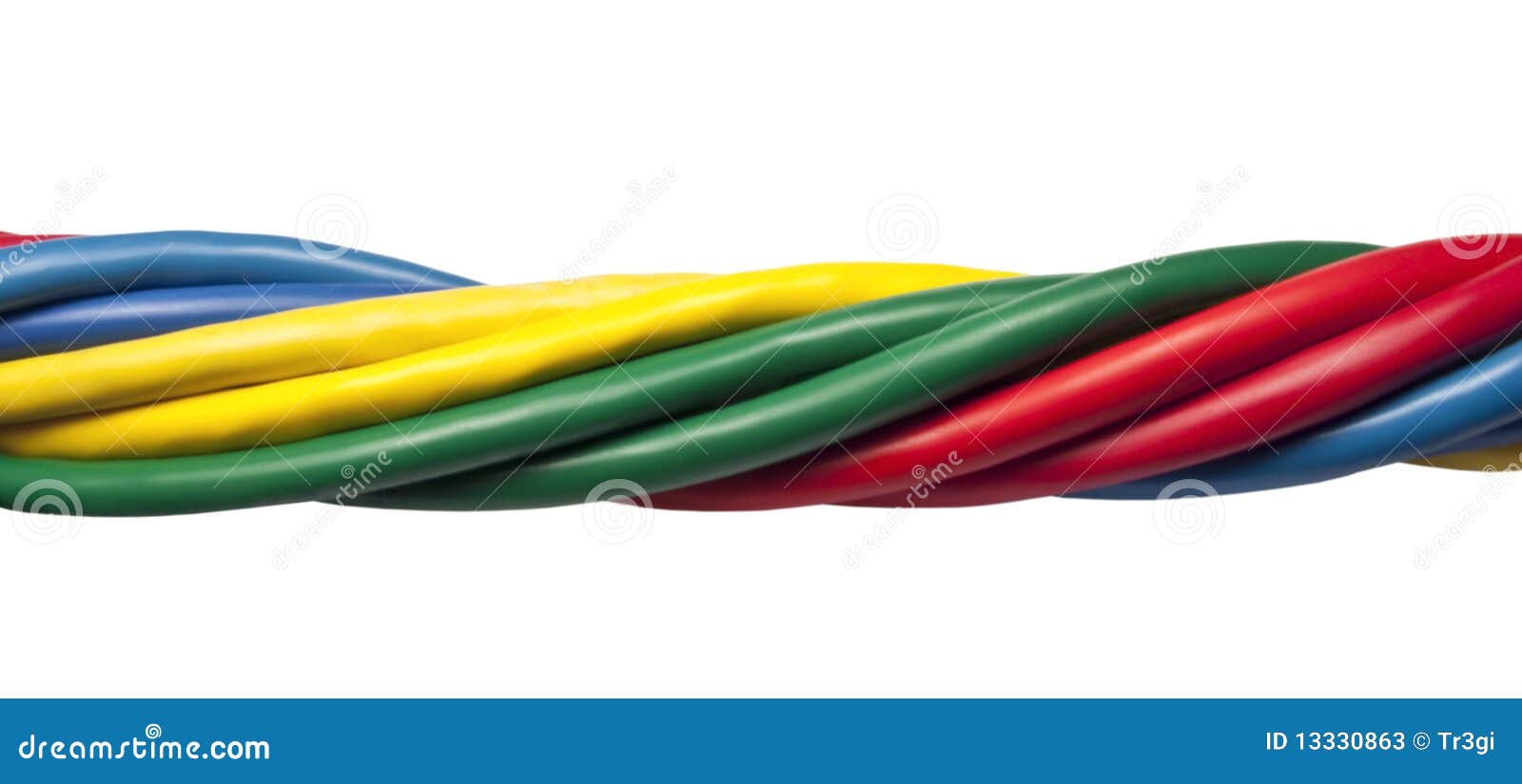 Cables Torcidos Coloridos De La Red De Ethernet Imagen de archivo ...