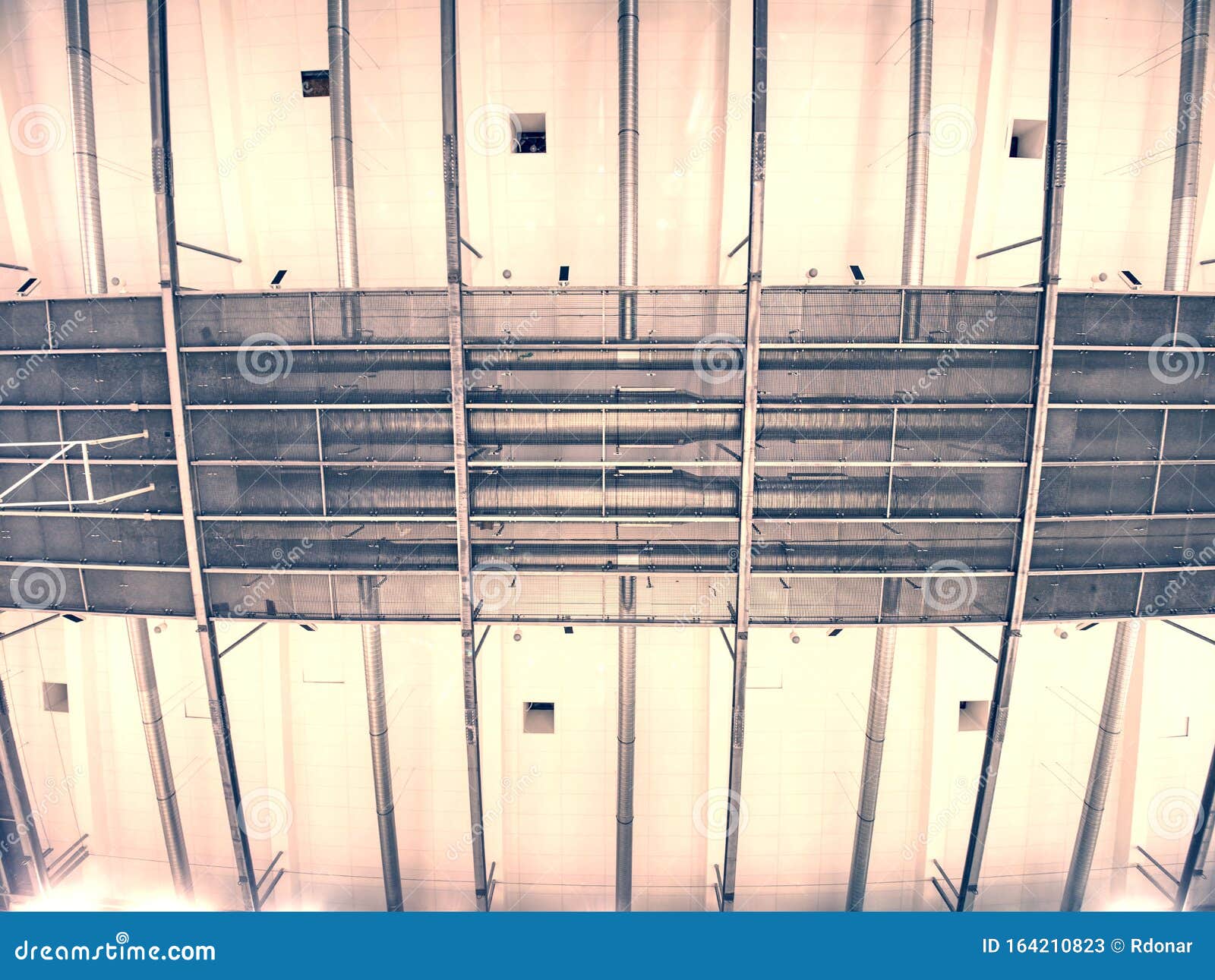 PVC Piping Hanging Underpass Building Royalty-Free Stock Photo ...