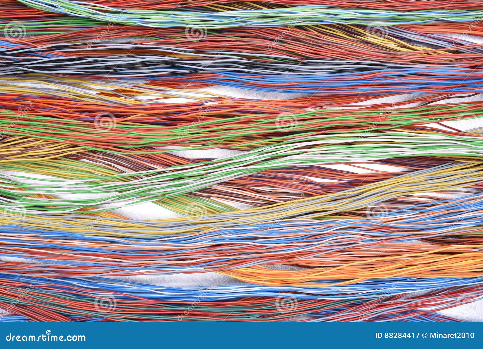 Cables and Wires of Electrical Network Stock Image - Image of ...