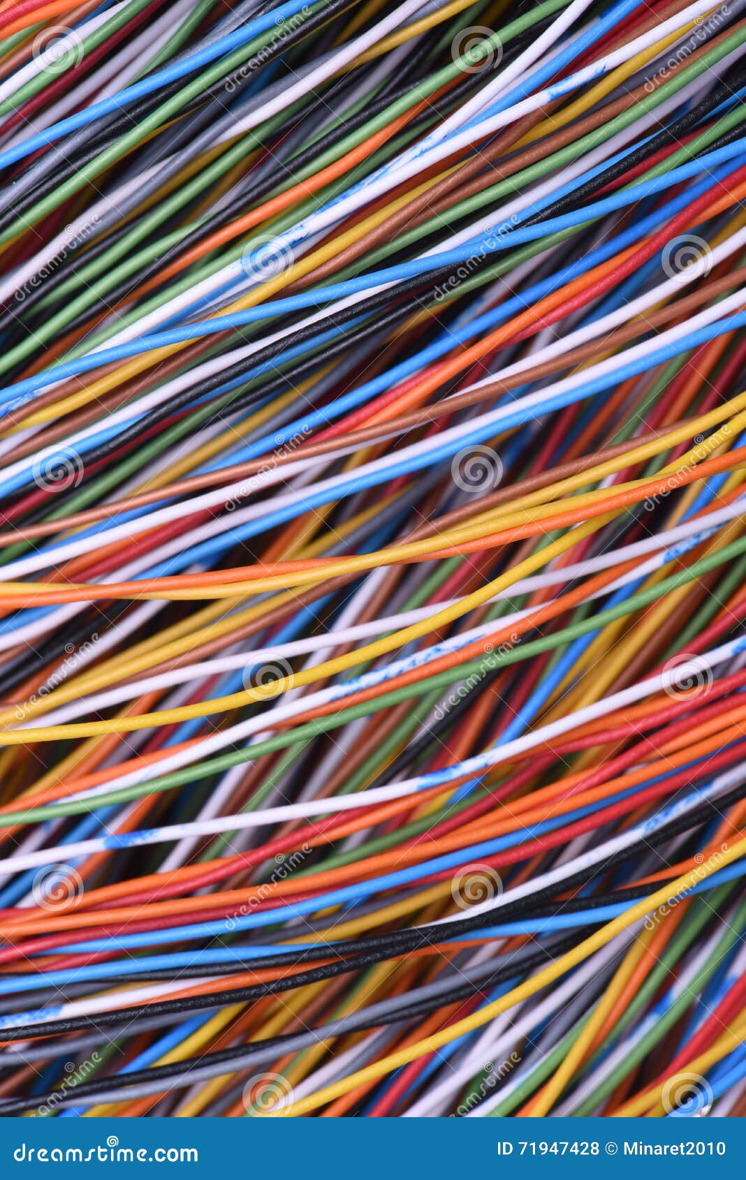 Cables and Wires of Telecomunication and Computer Systems Stock Photo ...