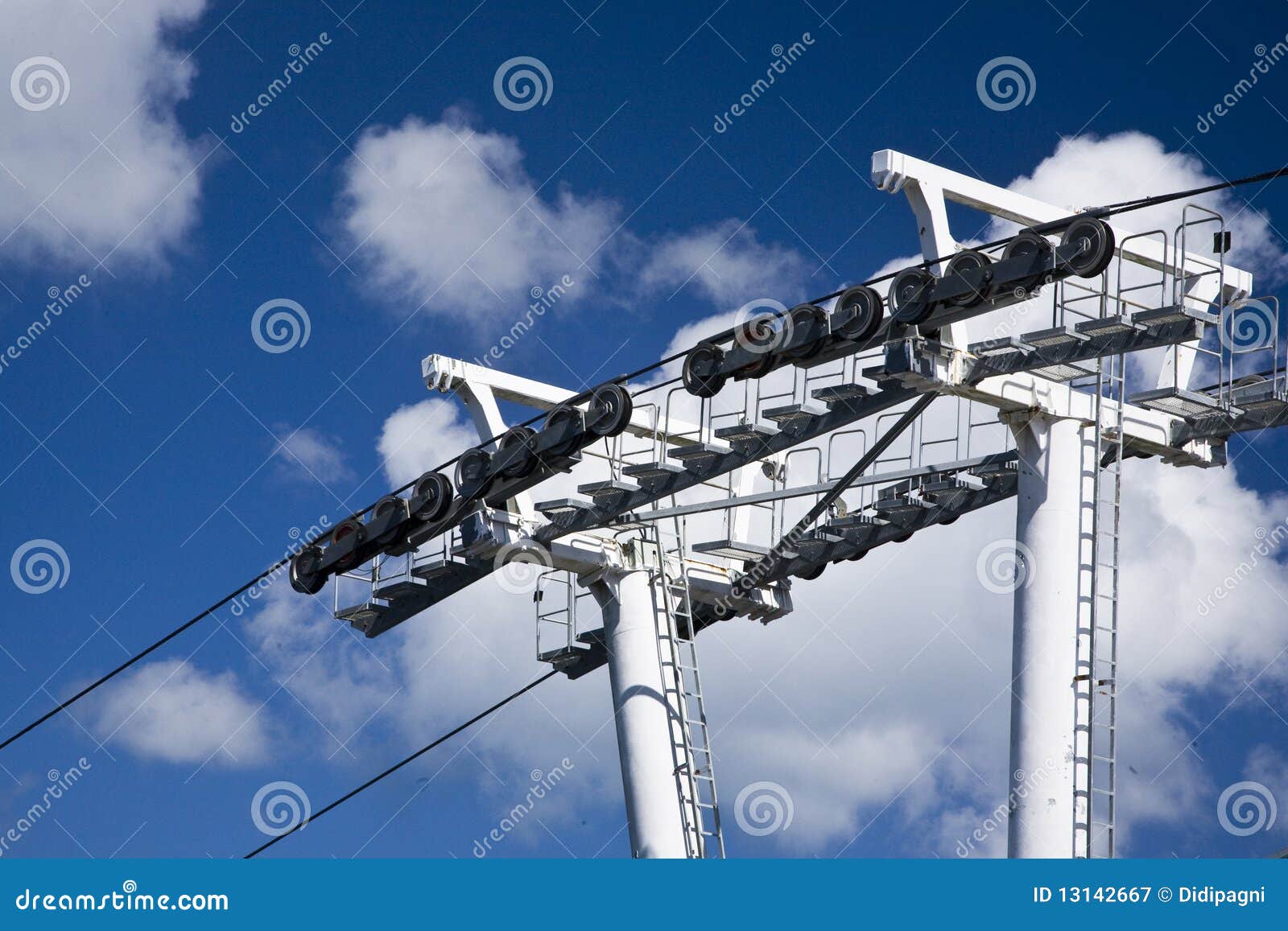 Cableway stock image. Image of industry, connection, powered - 13142667