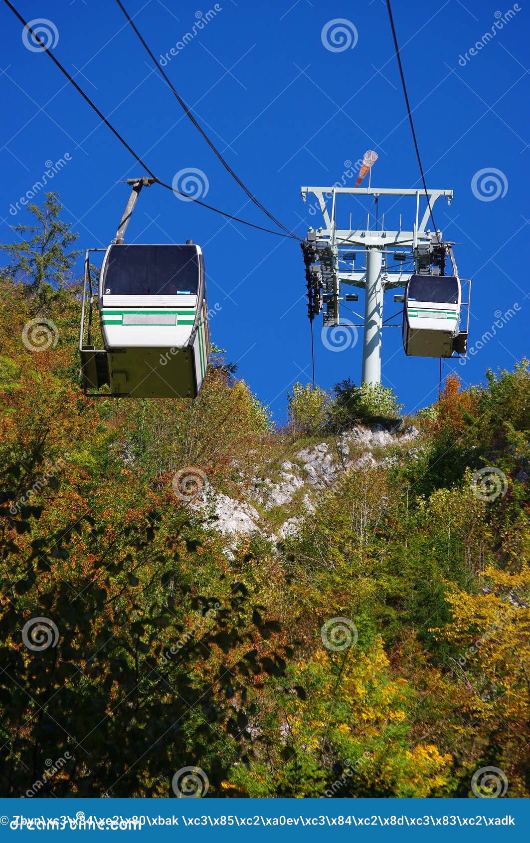 Cableway, Column With A Wire And Gears Royalty-Free Stock Image ...