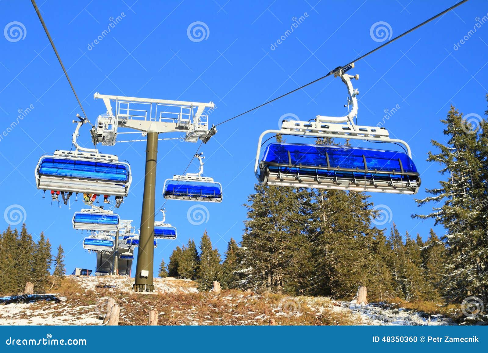 Cableway, Column With A Wire And Gears Royalty-Free Stock Image ...