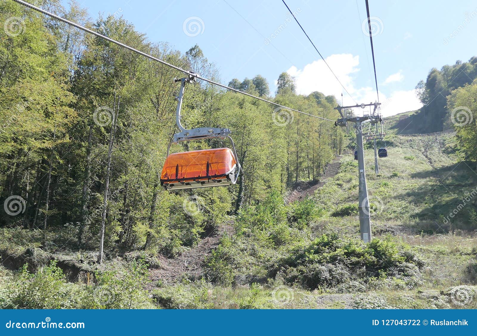 Cableway From The Cabin On Mount Etna Stock Image | CartoonDealer.com ...