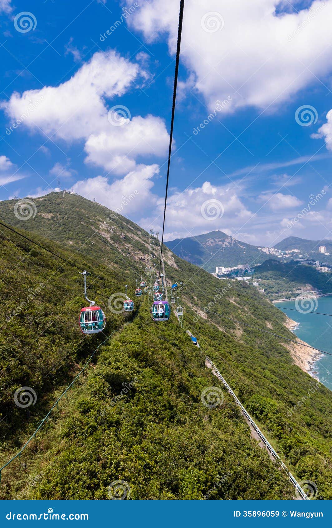Cableway stock image. Image of land, hight, carriers - 35896059