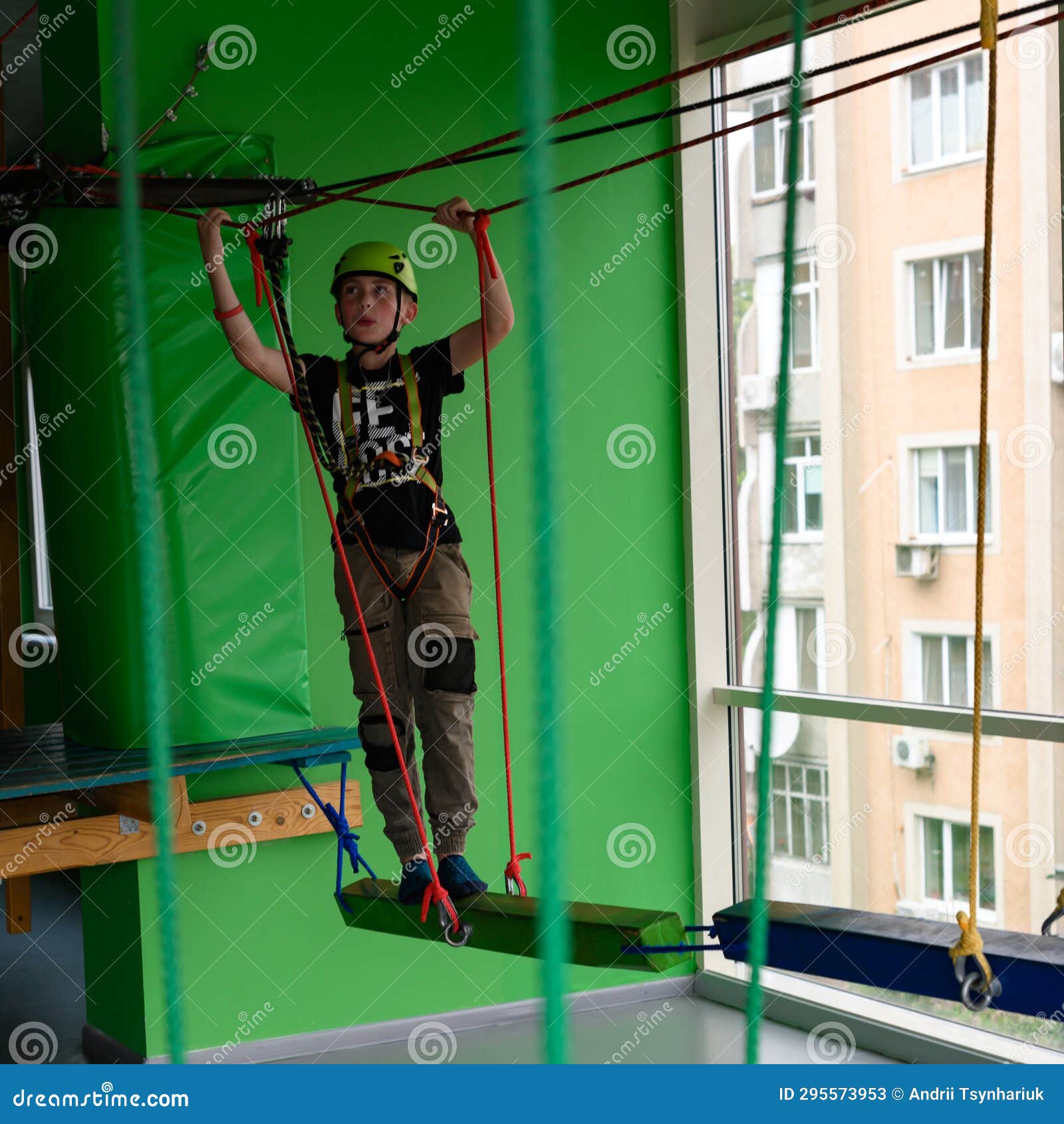 Cableway Is One Of The Types Of Physical Development For Children Stock ...