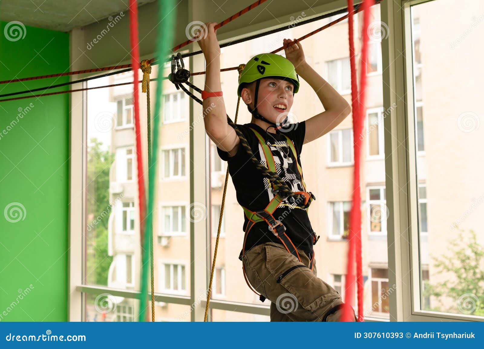 Cableway Is One Of The Types Of Physical Development For Children Stock ...