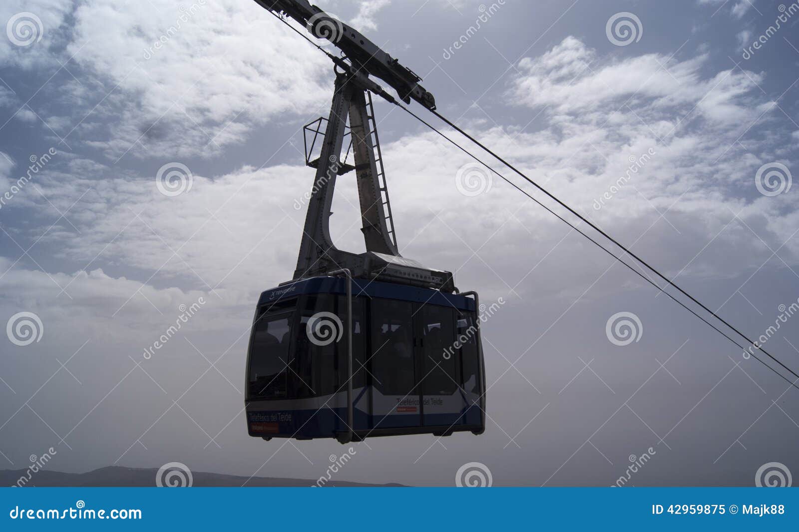 Cableway in the sky editorial image. Image of black, cable - 42959875