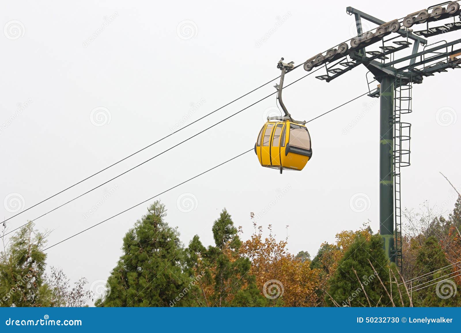 Cableway, Column With A Wire And Gears Royalty-Free Stock Image ...
