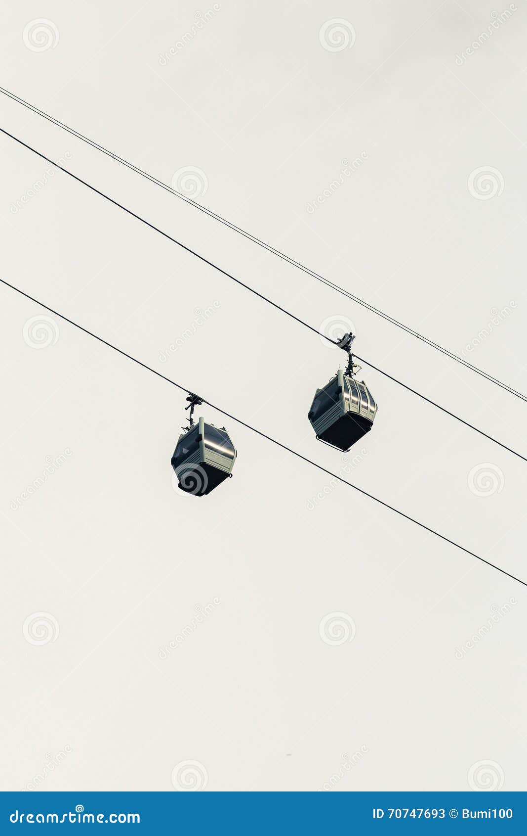 Cableway Two Cabins Wire Sky Background Stock Photos - Free & Royalty ...