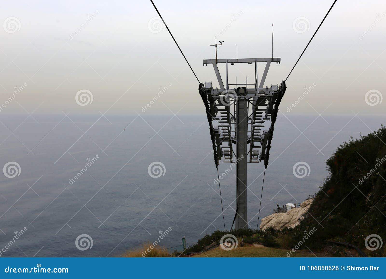 Cable car in the mountains editorial photo. Image of climbing - 106850626