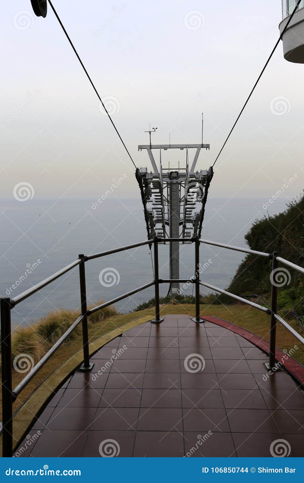 Cable car in the mountains editorial stock image. Image of tourism ...