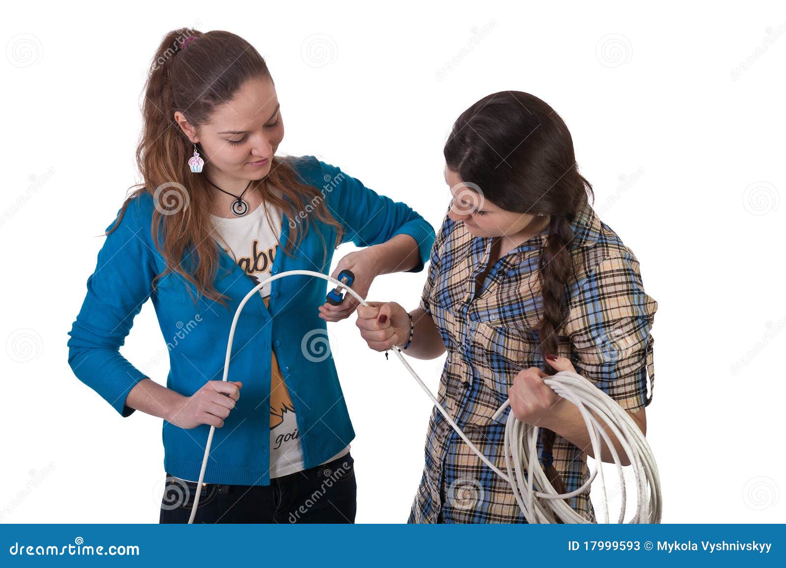 Cabling stock image. Image of face, cable, hair, girl - 17999593