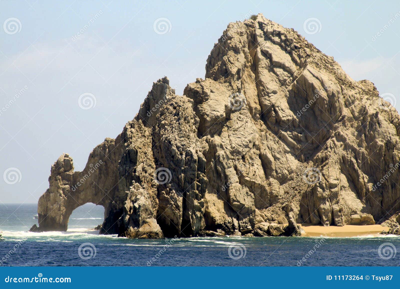 Cabo Arch stock photo. Image of rocks, arch, ocean, water - 11173264