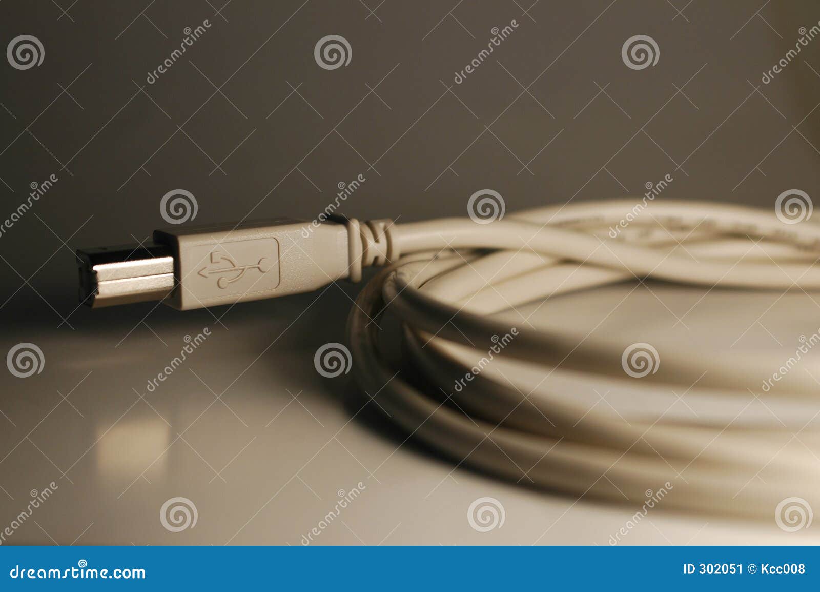 Cabo Enrolado De USB Imagem. Imagem: 302051