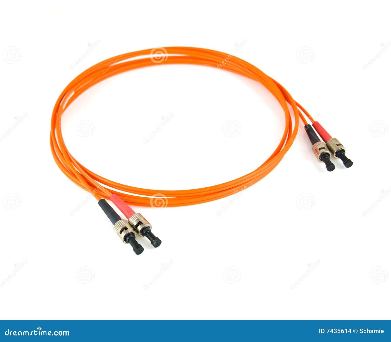 Cabo da fibra óptica foto de stock. Imagem de rede, broadband - 7435614