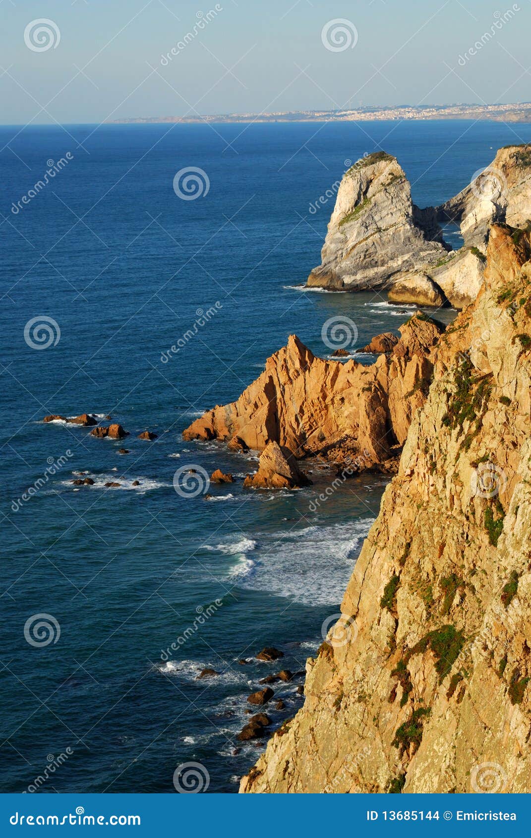 Cabo da Roca stock photo. Image of roca, water, rock - 13685144