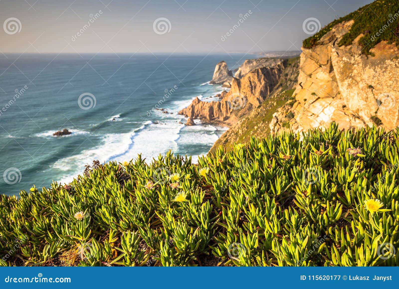 Cabo Da Roca, Cascais, Portugal Stock Image - Image of roca, calm ...