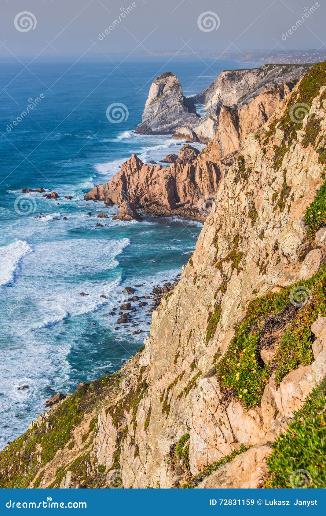 Cabo DA Roca, Cascais, Portugal Image stock - Image du réflexion, ciel ...
