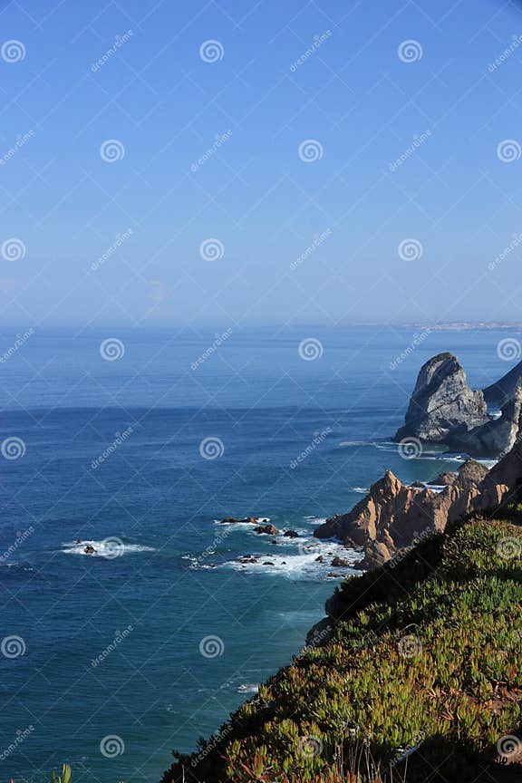 Cabo da Roca stock photo. Image of lisbon, waves, blue - 47780804