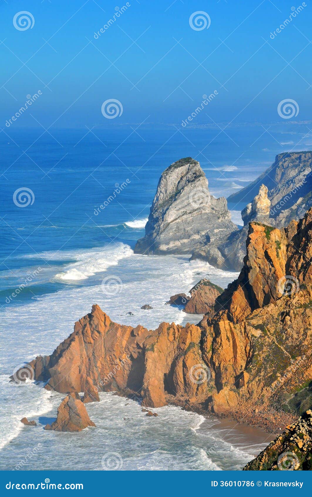Cabo da Roca stock photo. Image of rock, portuguese, nature - 36010786