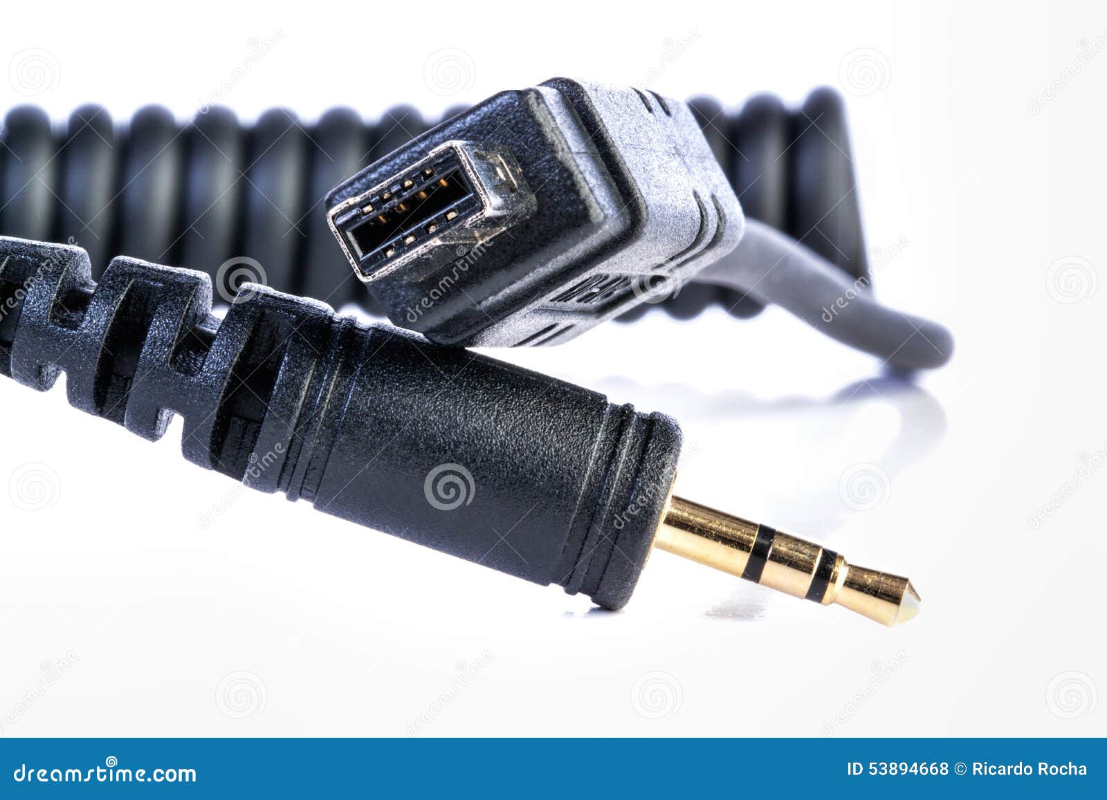 Cabo do PC foto de stock. Imagem de cabo, câmara, metal - 53894668