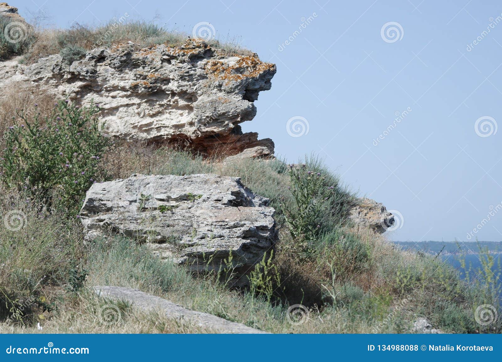 Cabo Kaliakra, Bulgaria foto de archivo. Imagen de paisaje - 134988088