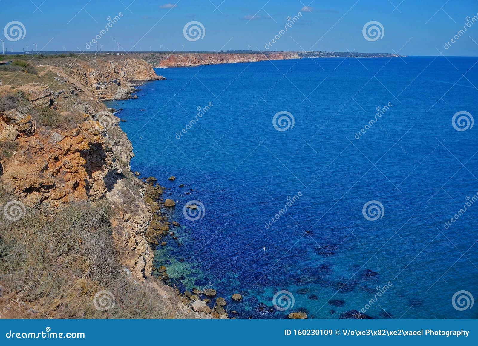 Cabo Kaliakra, Bulgaria imagen de archivo. Imagen de belleza - 160230109