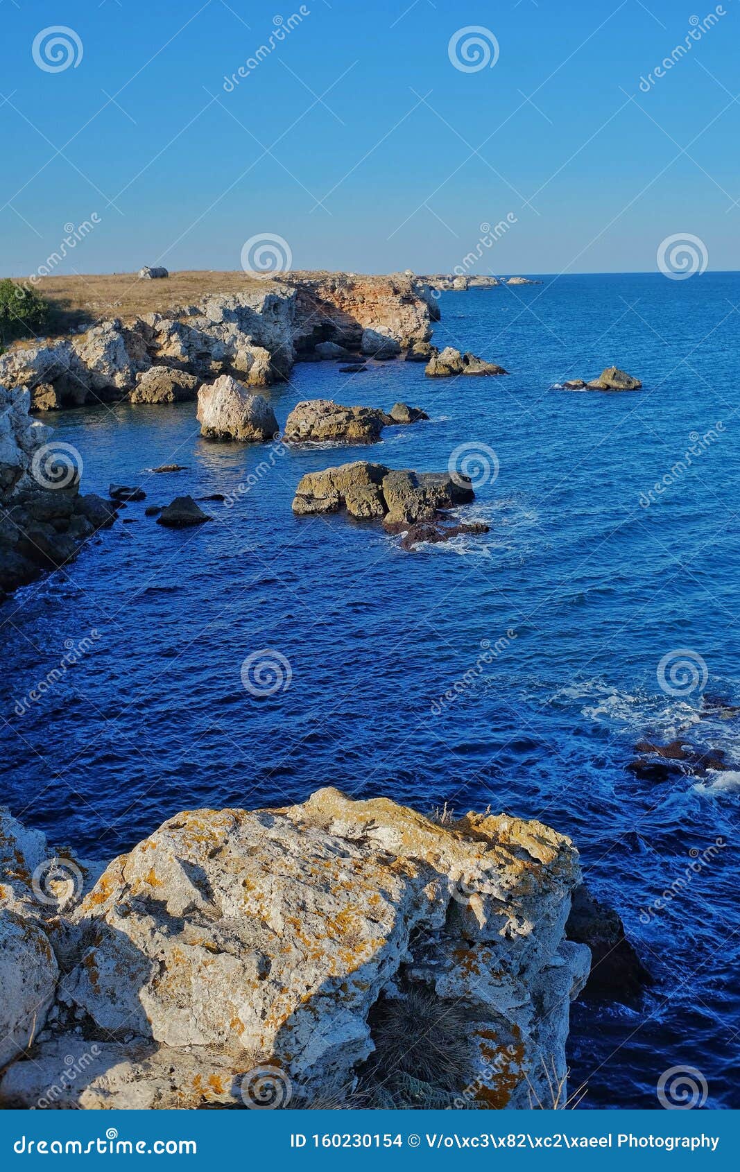 Cabo Kaliakra, Bulgaria foto de archivo. Imagen de roca - 160230154