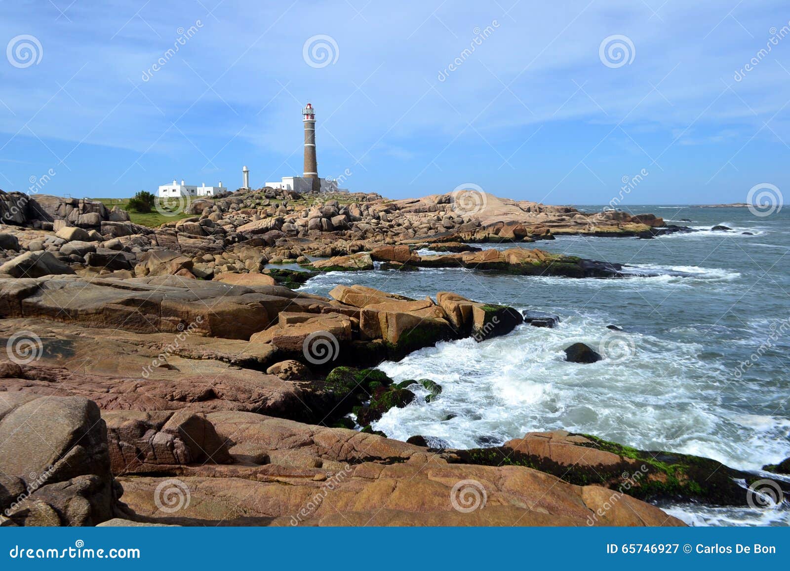 Cabo Polonio lighthouse stock image. Image of uruguay - 65746927