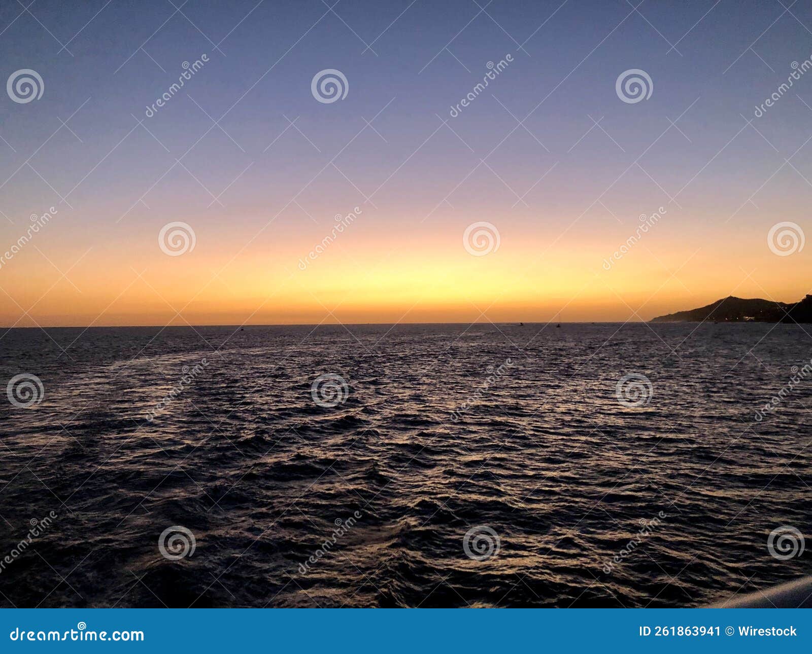 Cabo San Lucas at Sunset stock image. Image of lights - 261863941