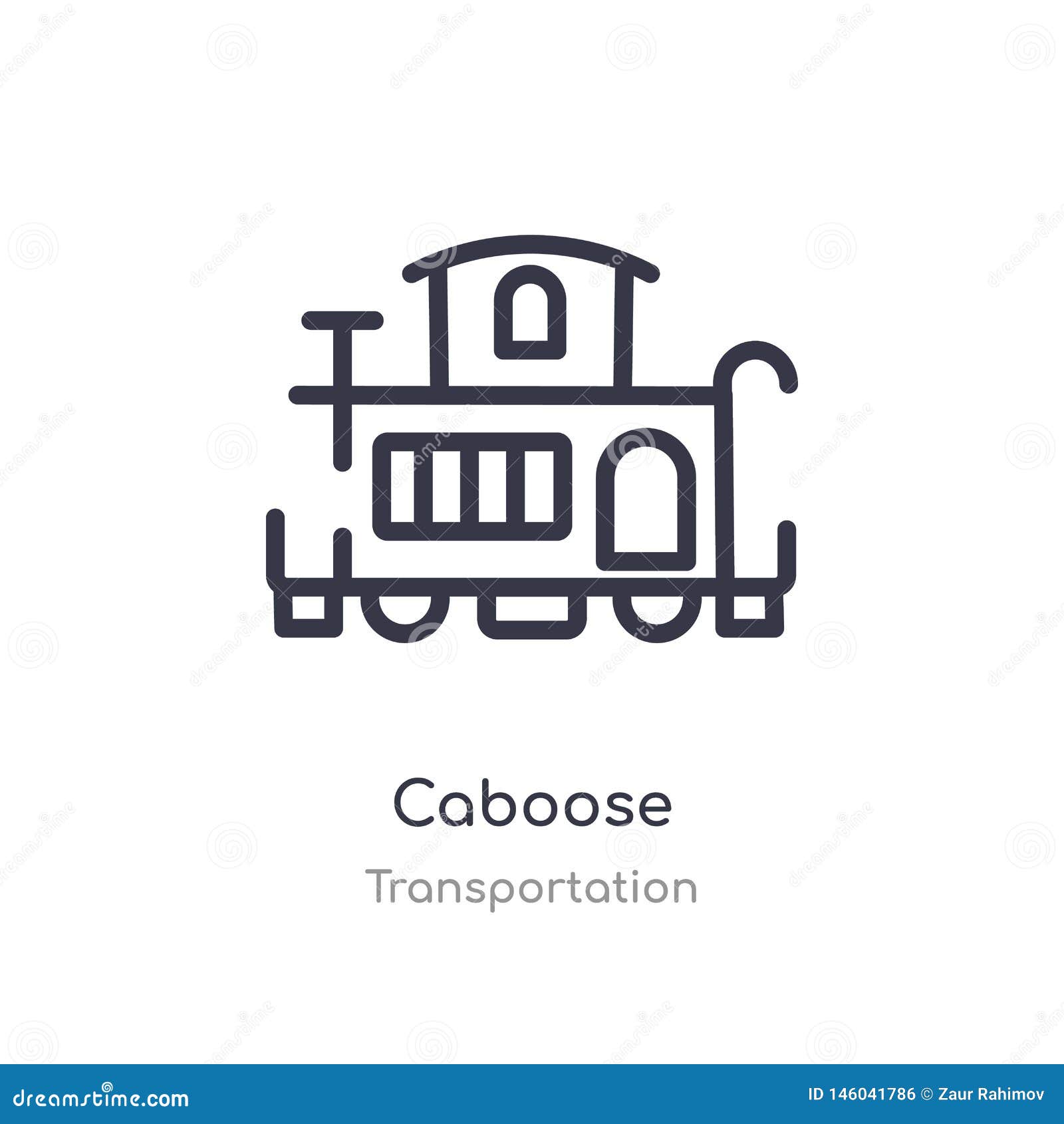 Caboose Icon. Trendy Caboose Logo Concept On White Background Fr Vector ...