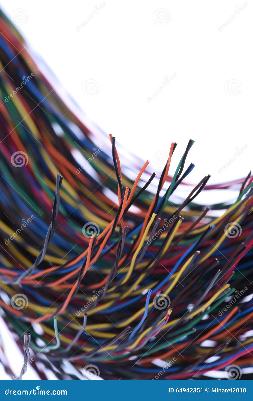 Cabos e fios da rede imagem de stock. Imagem de eletricidade - 64942351