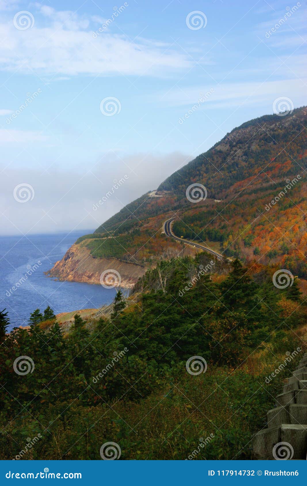 Cabot Trail in the fall stock photo. Image of highlands - 117914732