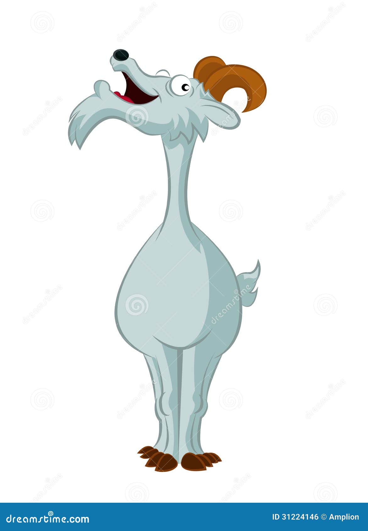 Cabra ilustração do vetor. Ilustração de pinturas, fofofo - 31224146