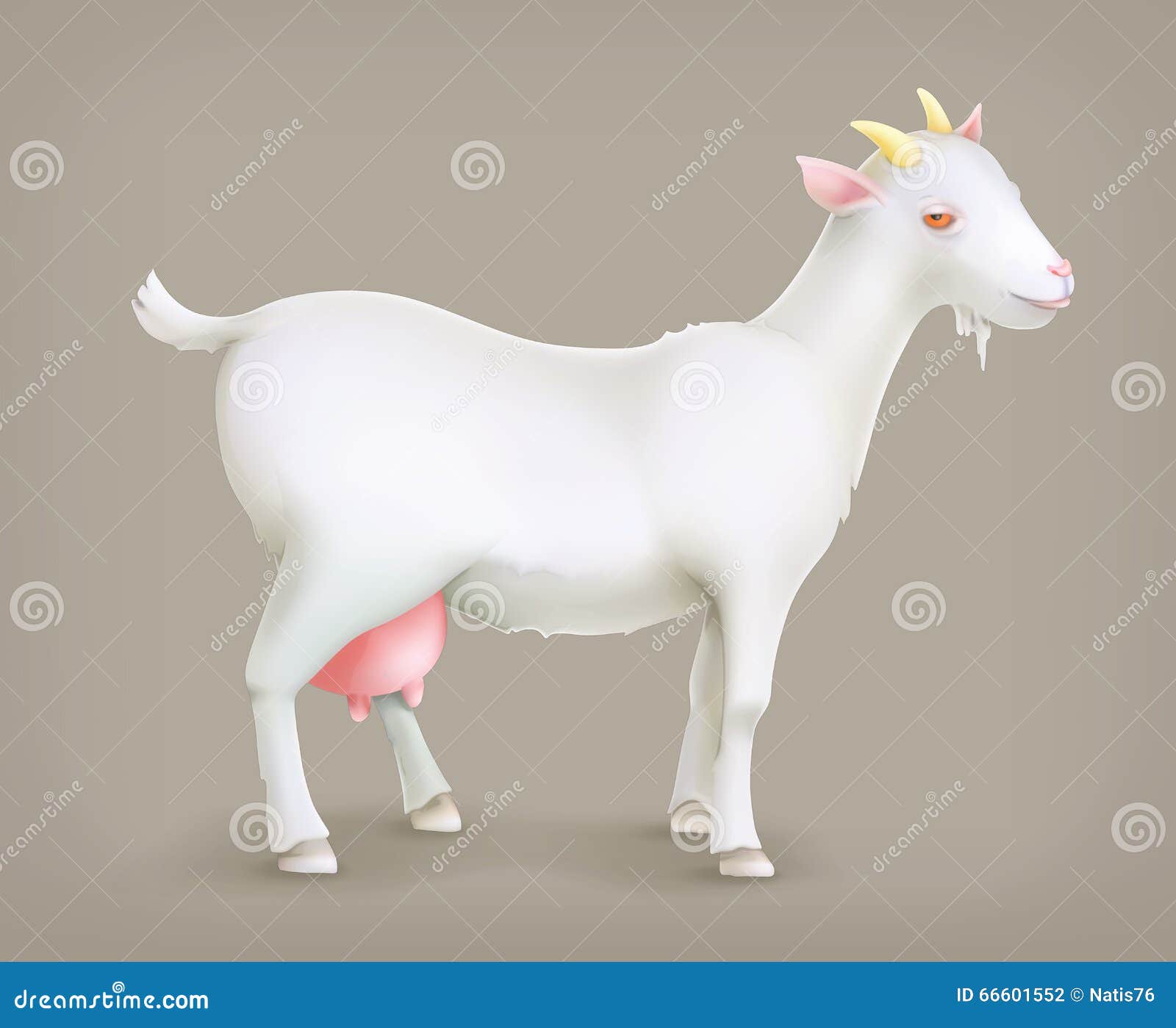 Cabra, icono del vector ilustración del vector. Ilustración de ganado ...