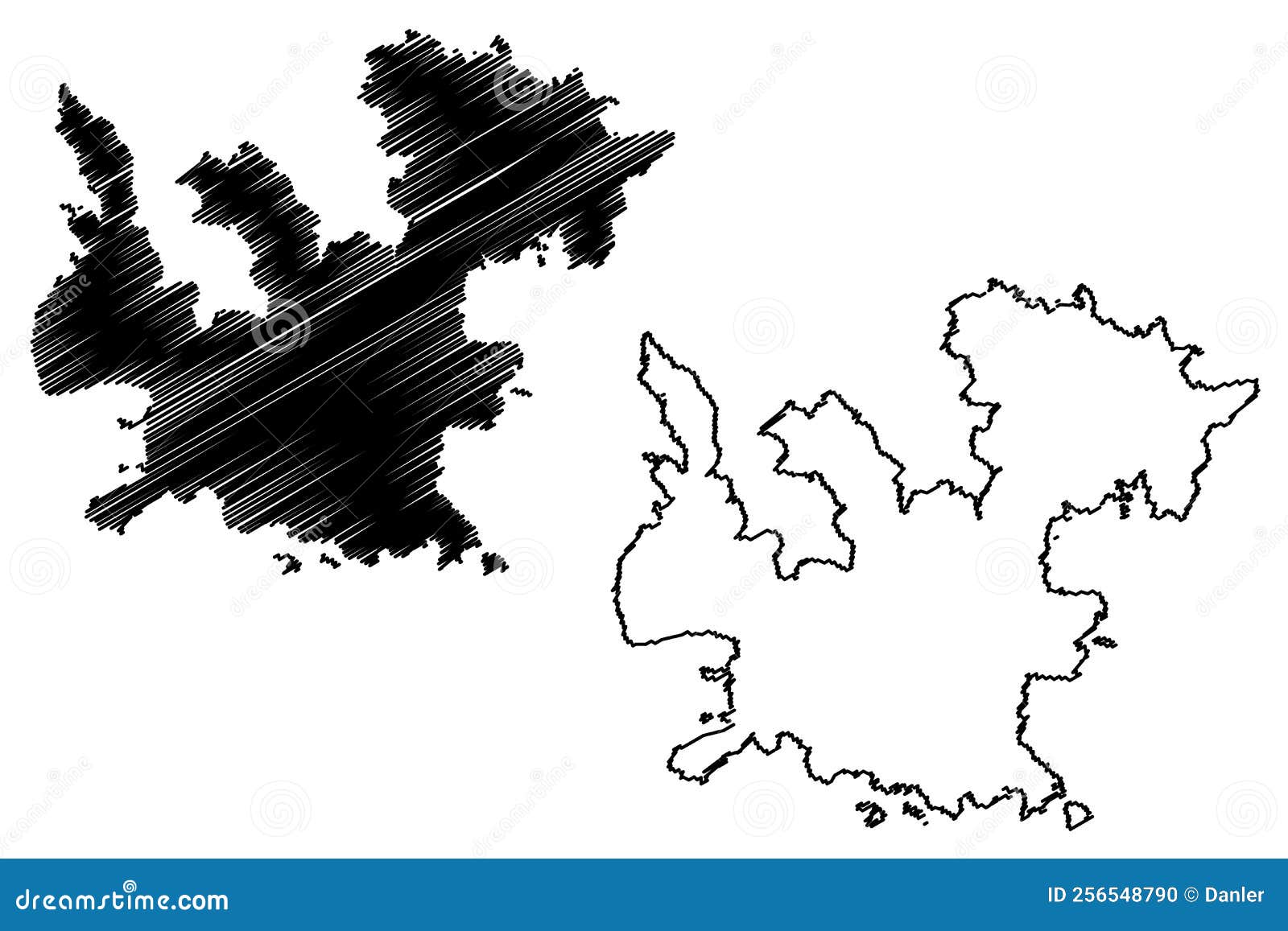 Cabrera Island Kingdom of Spain, Balearic Islands Map Vector ...