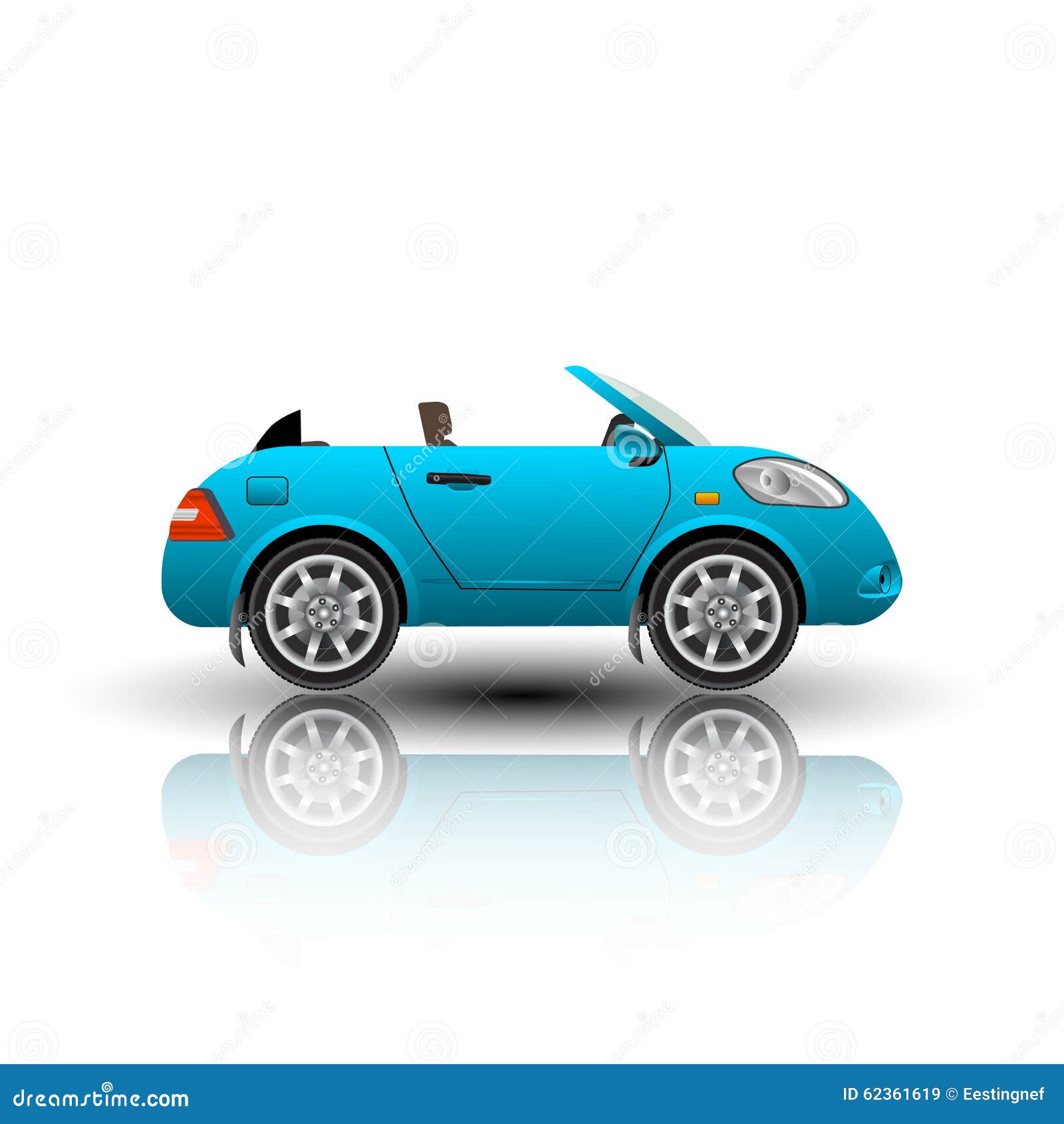 Cabrio car icon isolated stock vector. Illustration of modern - 62361619