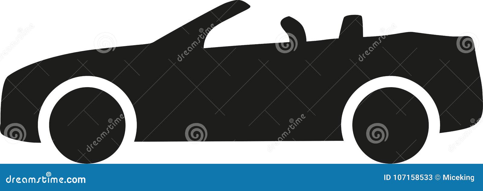 Cabriolet Icon vector stock vector. Illustration of cabriolet - 107158533
